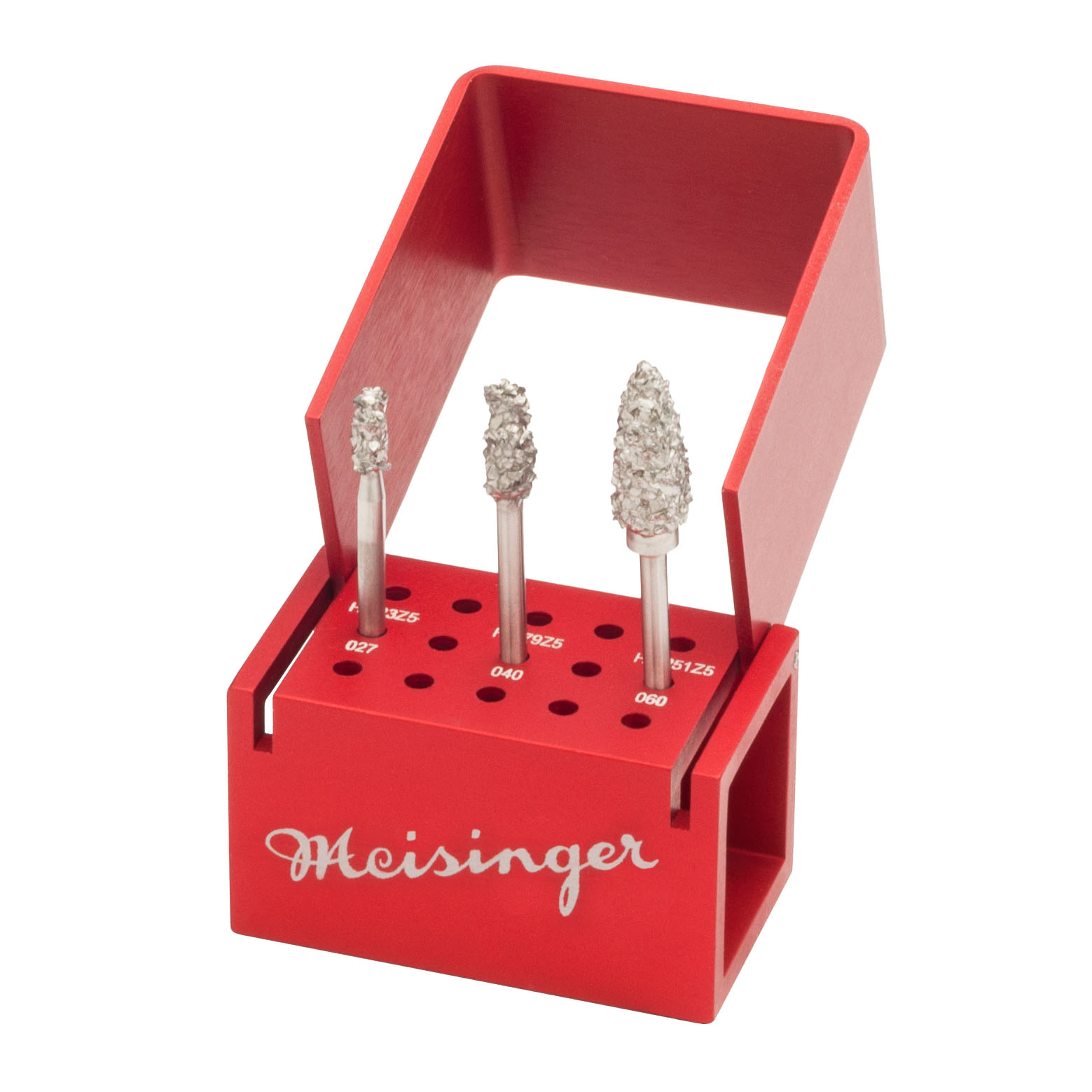 1436 MEIGRIT Autoclavable Block, 3 Soft Reline Lab Burs ASST., HP