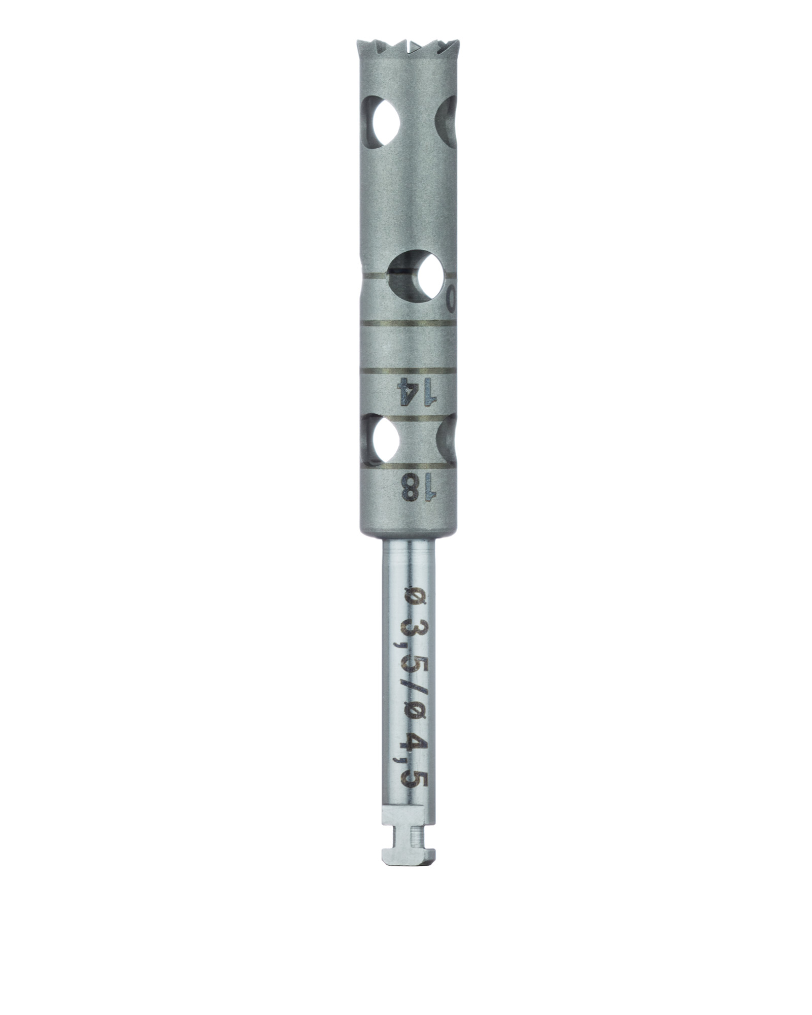 229XL-035-RAL Surgery, Stainless Steel Bur, Extra Long Trephine, 4.5mm ...