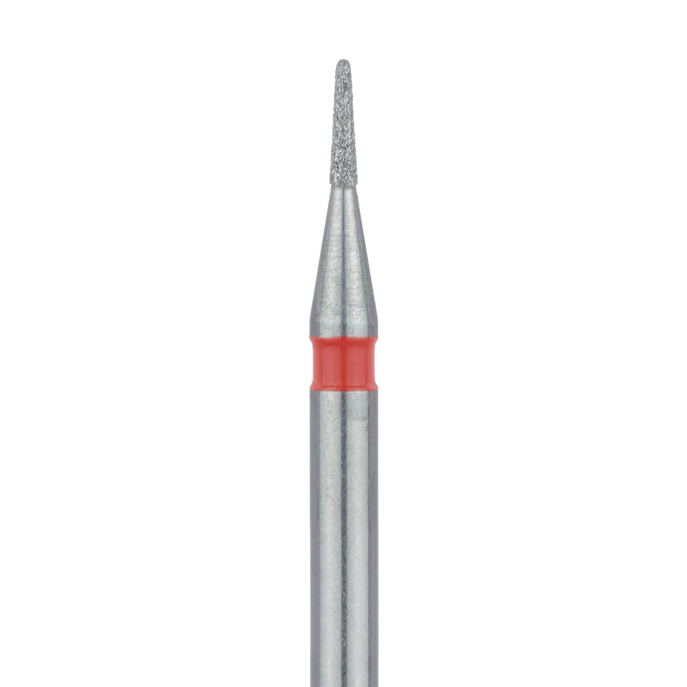 855LF-007-FG Short Round End Taper Chamfer Diamond Bur, 0.7mm Ø, Fine, FG