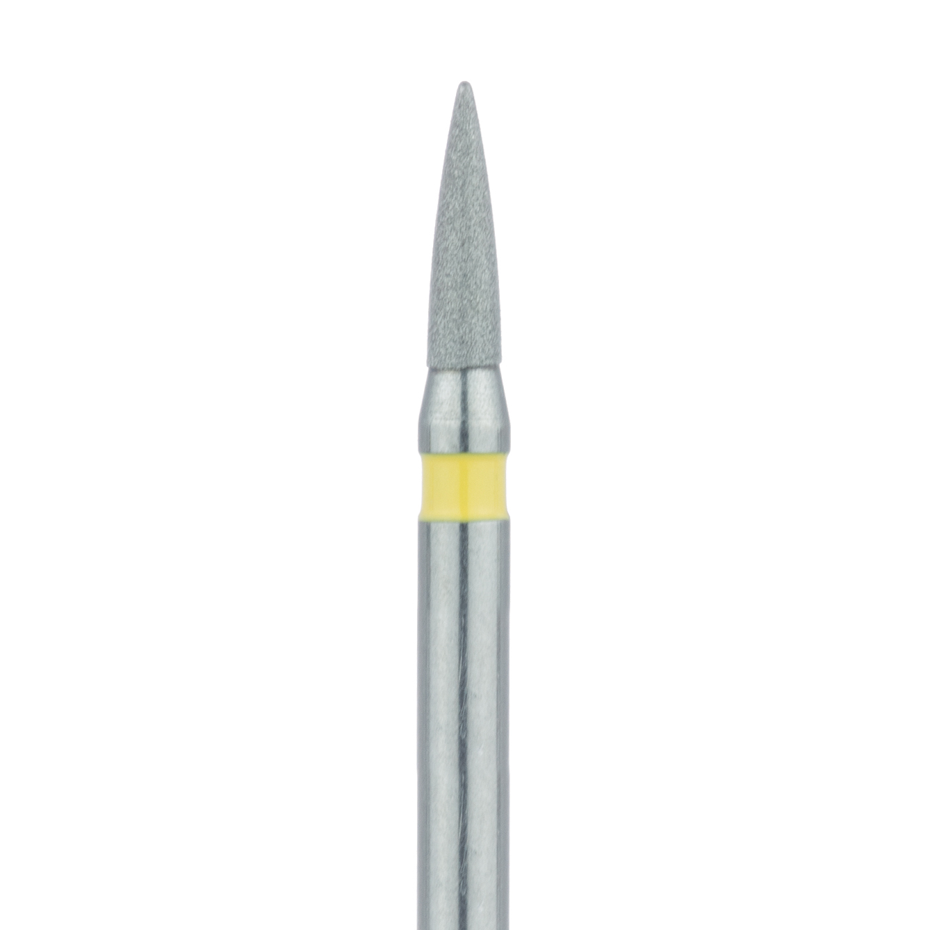 861C-012-FG Flame Diamond Bur, 1.2mm Ø, Extra Fine, FG