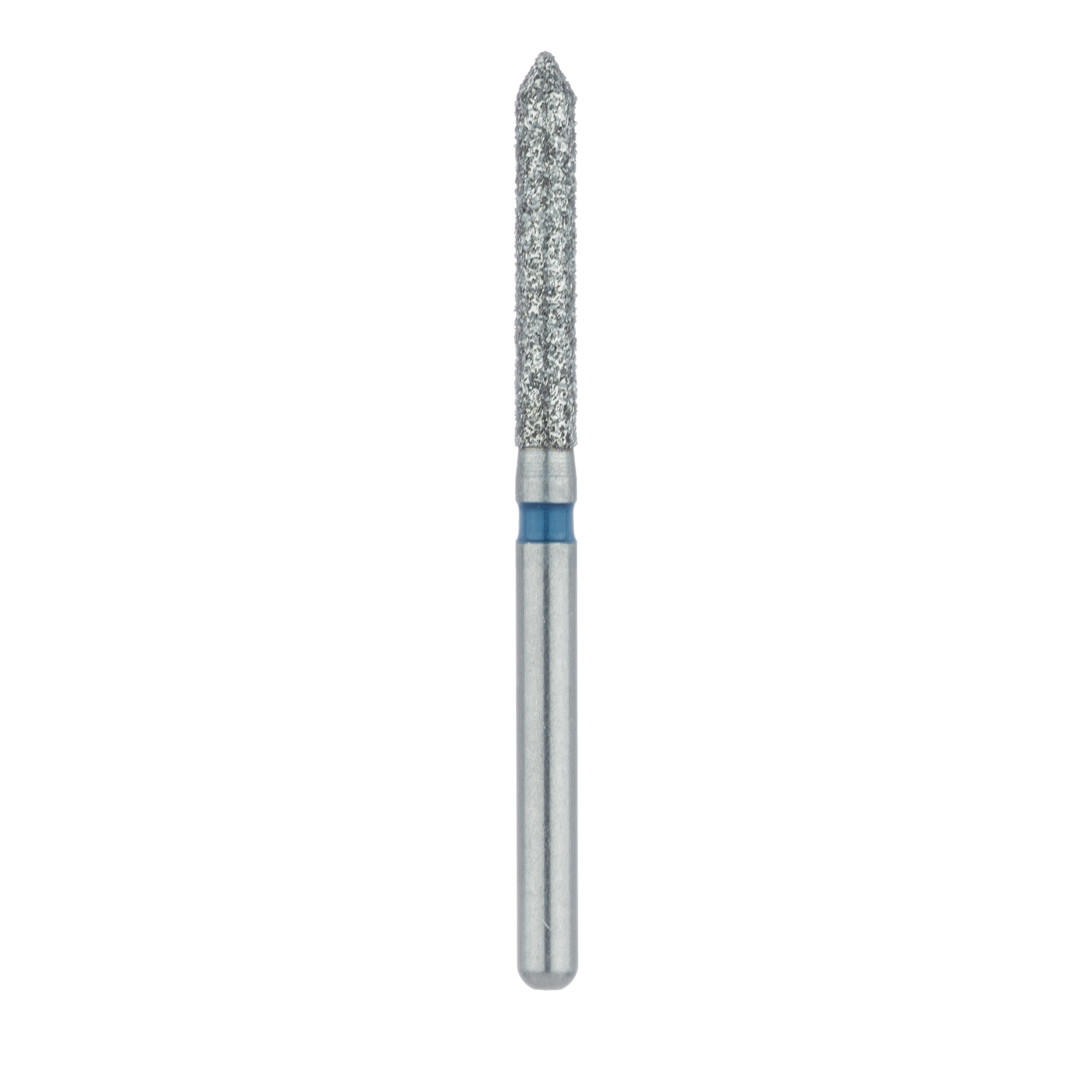 886-016-FG Long Pointed Tip Cylinder Diamond Bur, 1.6mm Ø, Medium, FG