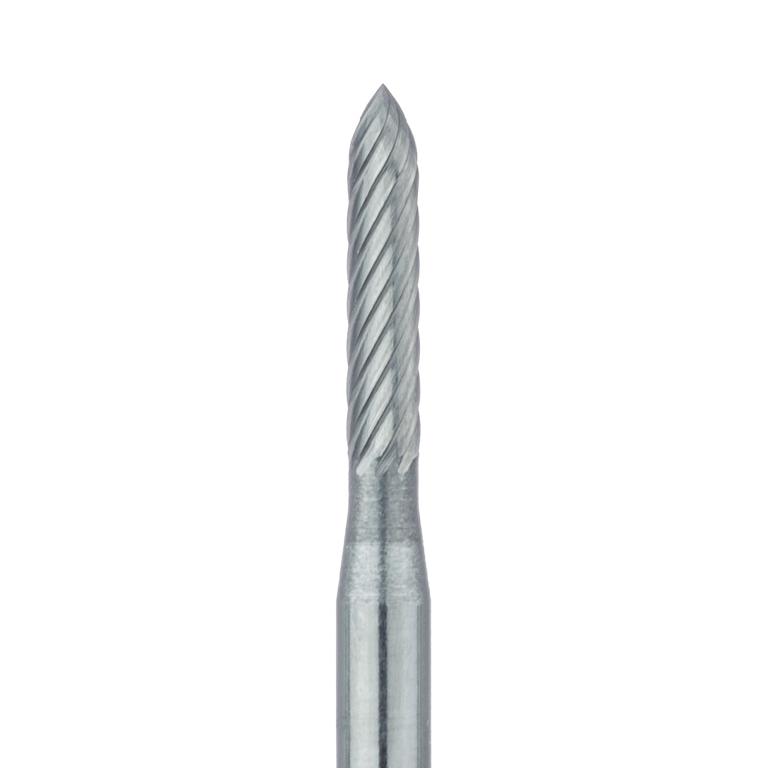 HM243-012-FG Trimming & Finishing Carbide Bur, Fine, Round End Taper, 2 ...