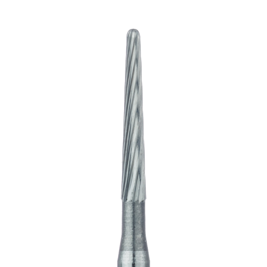 HM375R-012-FG Trimming & Finishing Carbide Bur, Fine, Round End Taper ...