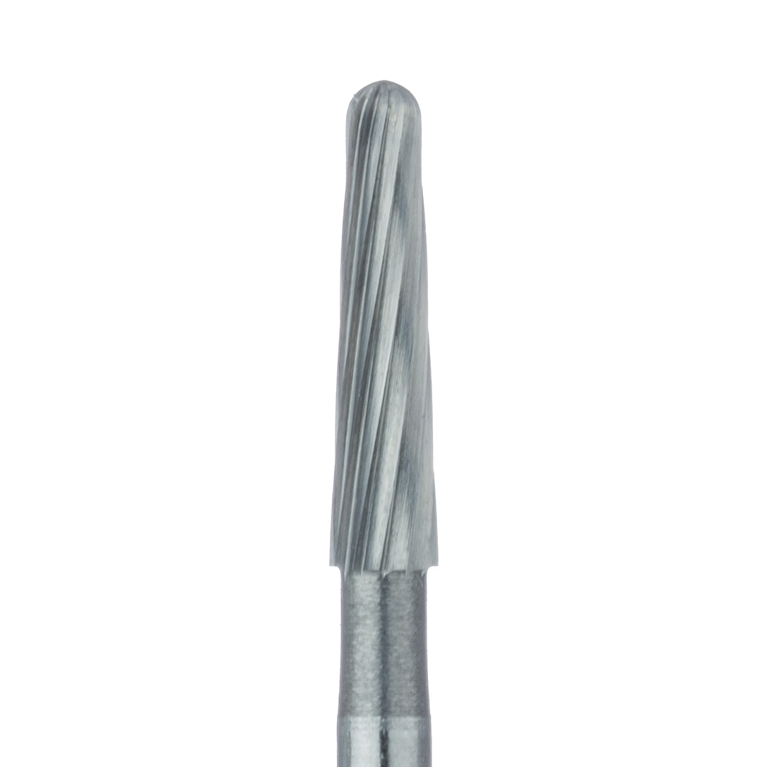 HM375R-018-FG Trimming & Finishing Carbide Bur, Fine, Round End Taper ...