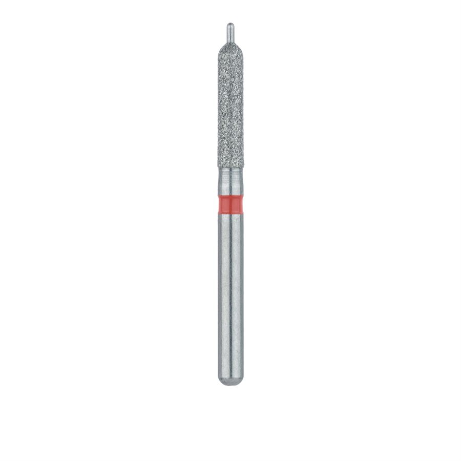 509F-016-FG Diamond Bur, Round Cylinder, Guide Pin, 1.6mm Ø, Fine, FG