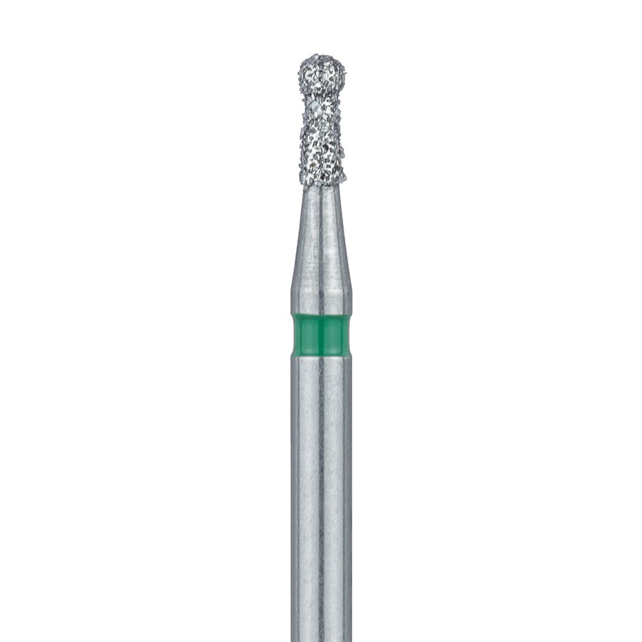 802G-012-FG Round Diamond Bur, With Neck, 1.2mm Ø, Coarse, FG