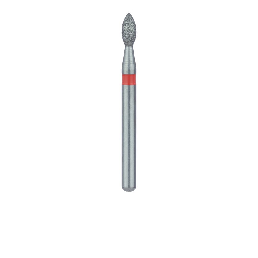 831F-016-FG Pointed Football Diamond Bur, 1.6mm Ø, Fine, FG