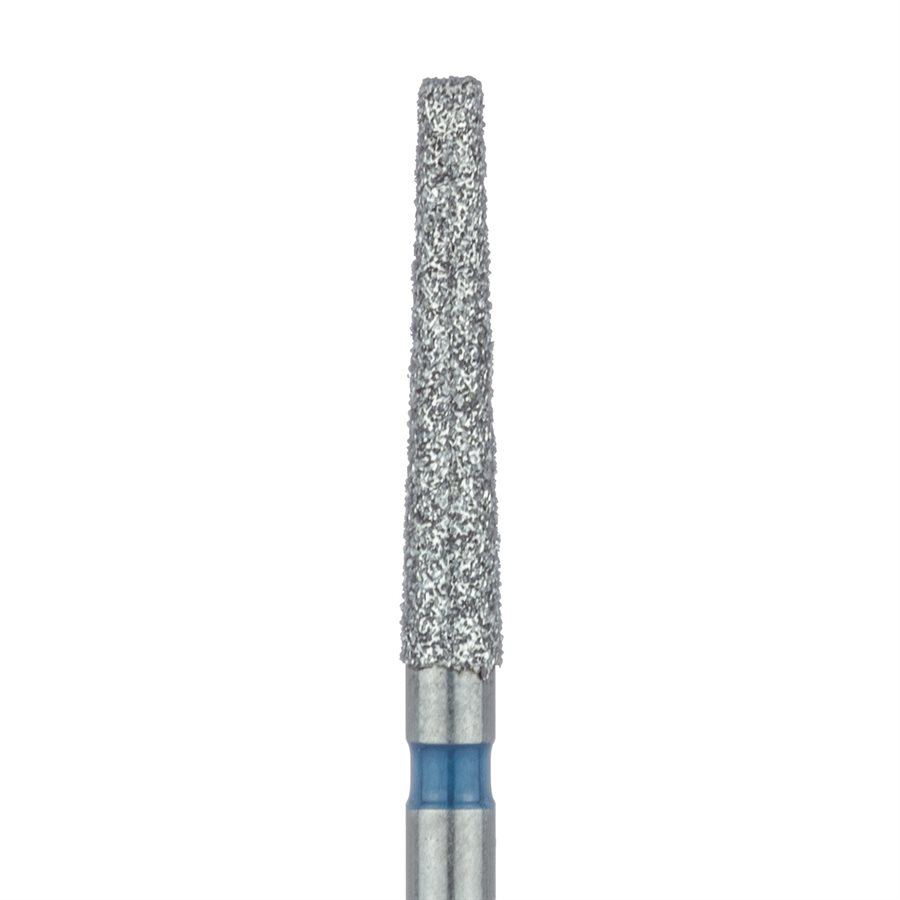 848-018-HP Extra Long Tapered Flat End Diamond Bur, 1.8mm Ø, Medium, 1.2mm Tip Ø, HP