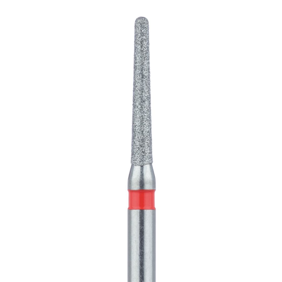 850F-012-FG Round End Taper Chamfer Diamond Bur, 1.2mm Ø, Fine, FG