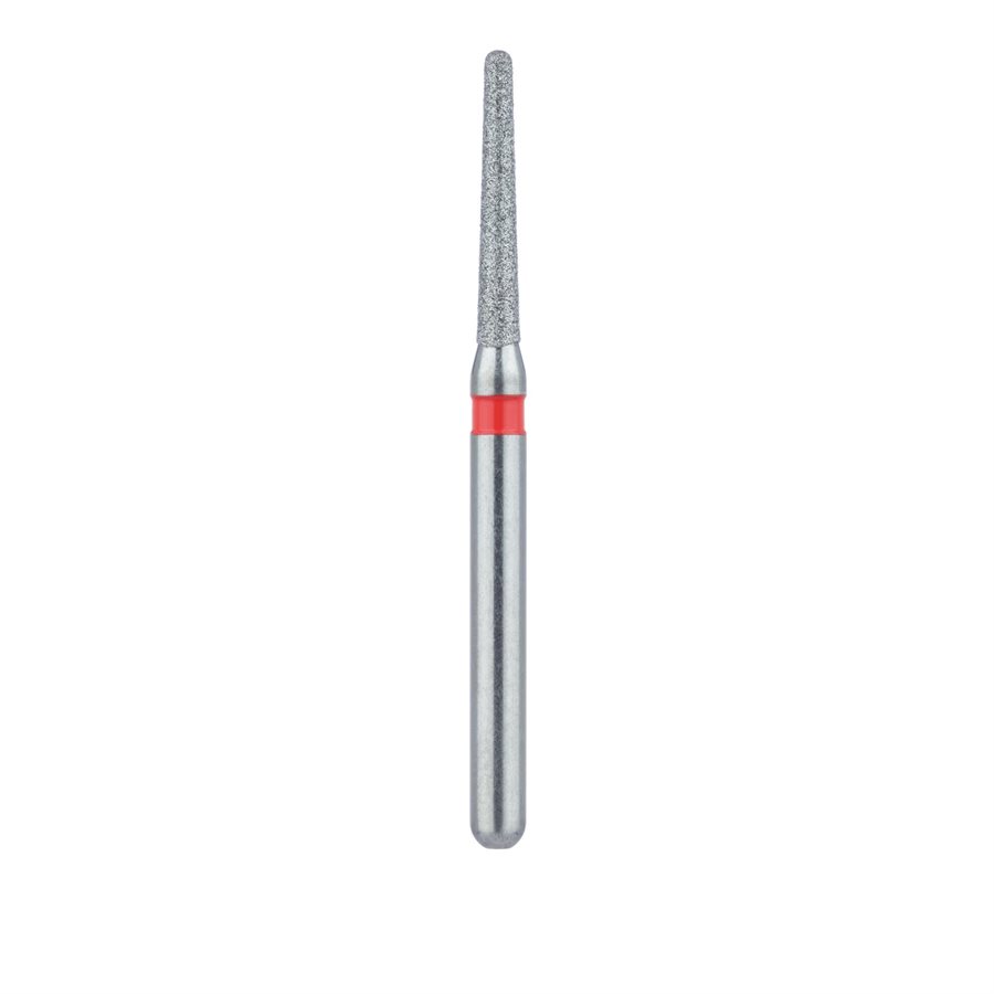 850F-012-FG Round End Taper Chamfer Diamond Bur, 1.2mm Ø, Fine, FG
