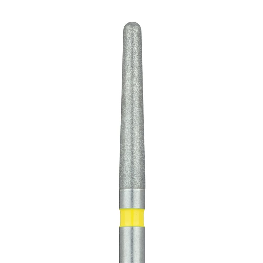 852C-016-FG Long Round End Taper Chamfer Diamond Bur, 1.6mm Ø, Extra ...