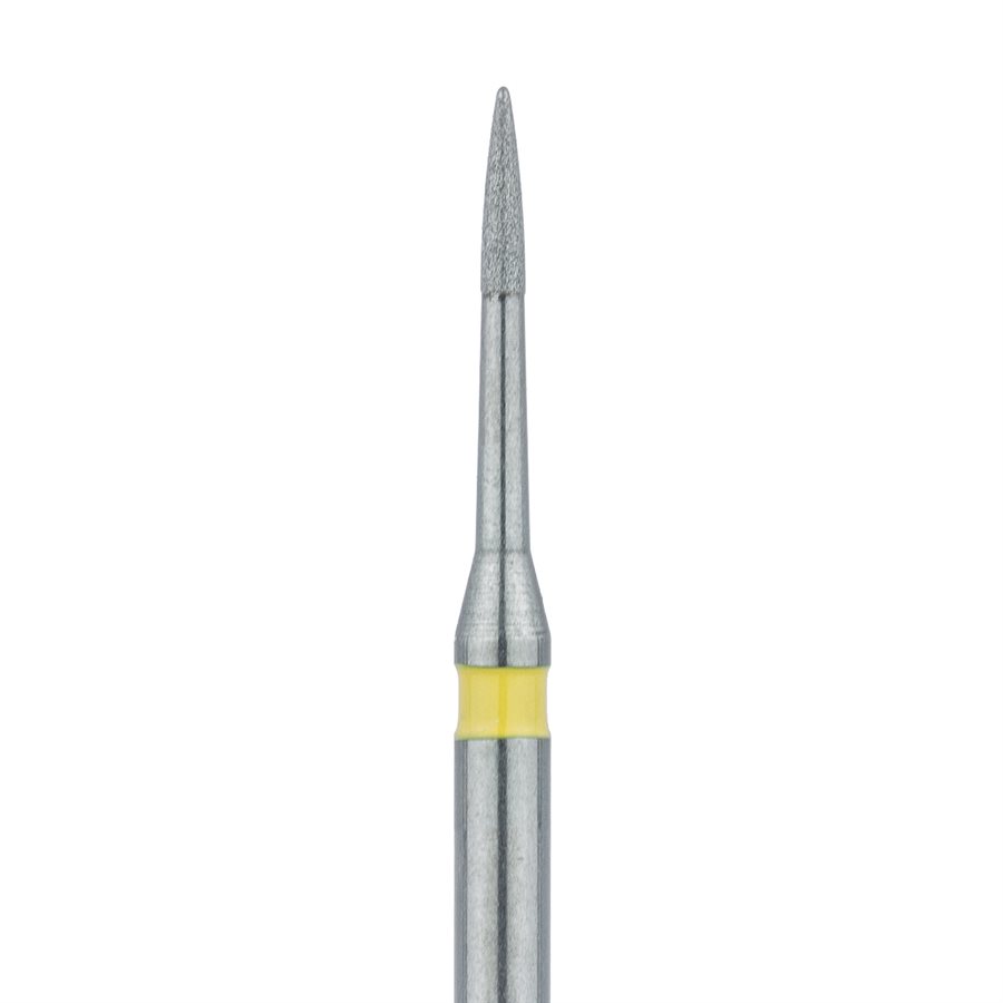 889LC-009-FG Short Flame Diamond Bur, Interproximal Reduction, 0.9mm Ø, Extra Fine, FG