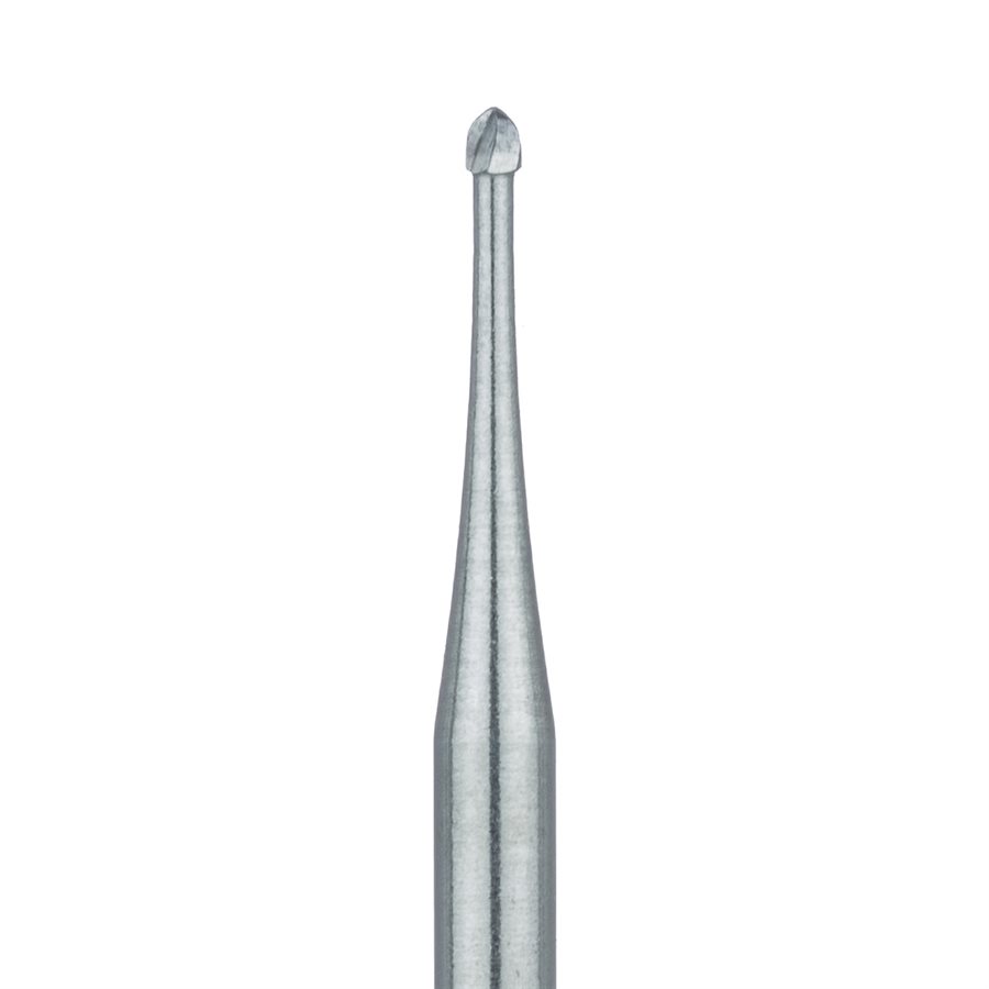 HM1-008-FG Operative Carbide Bur, Round, US#1, 0.8mm Ø, FG