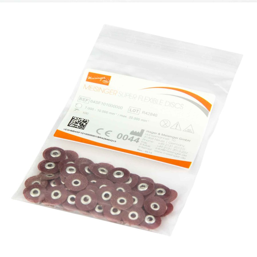 SF1010 Polisher, Super Flexible Discs, Coarse, 100 Pack, 10mm Ø, UNM